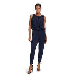 Overall Vera Mont "Vera Mont Jumpsuit mit Cut-Outs" Gr. 44, Normalgrößen, blau (night sky) Damen Overalls Cut-Outs