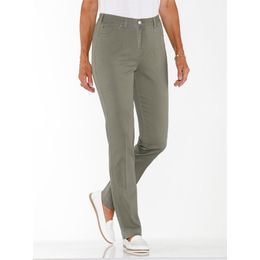 Bequeme Jeans Casual Looks Gr. 50, Normalgrößen, grün (khaki) Damen Jeans