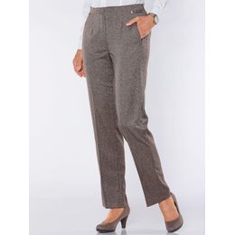 Webhose CLASSIC Gr. 25, Kurzgrößen, grau (dunkeltaupe, meliert) Damen Hosen