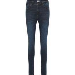 Skinny-fit-Jeans Mustang "Georgia Super Skinny" Gr. 29, Länge 34, blau (882 dunkelblau) Damen Jeans 5-Pocket-Jeans