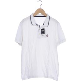 Faconable Herren Poloshirt, weiß, Gr. 48