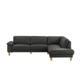 Ravensberger Werkstätten Ecksofa Leder RW-Select ¦ schwarz ¦ Maße (cm