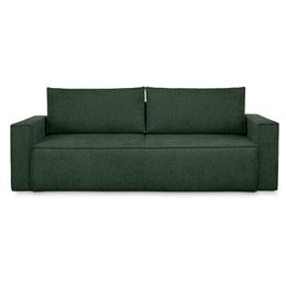 Napi ii Sofa 3 Sitzer, mit Schlaffunktion, Modern, grün - Konsimo