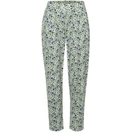 Lange Bundfalten-Hose Karla Green Cotton weiss