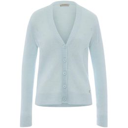 Strickjacke V-Ausschnitt Uta Raasch blau