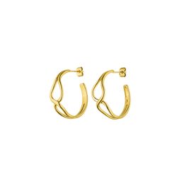 Paul Valentine Wave Rush Hoops 14K Gold Plated