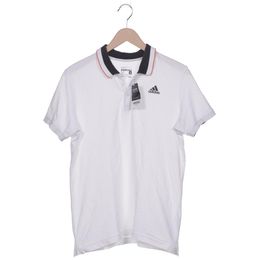 Adidas Herren Poloshirt, weiß, Gr. 48