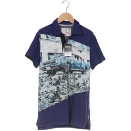 Desigual Herren Poloshirt, blau, Gr. 46