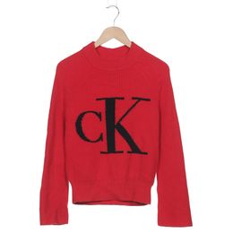 Calvin Klein Jeans Damen Pullover, rot, Gr. 34