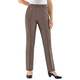 WITT Damen Jerseyhose in Ripp-Qualit&auml;t, taupe, Gr&ouml;&szlig;e 235