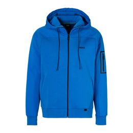 Kapuzensweatshirt BOSS Green "Sariq" Gr. XL, blau (open blue461) Herren Sweatshirts mit Ärmeltasche