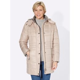 WITT Damen Steppjacke mit 2-Wege-Reißverschluss, sesam, Größe 38