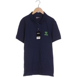 CAMP DAVID Herren Poloshirt, blau, Gr. 46