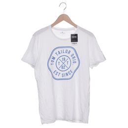 Tom Tailor Herren T-Shirt, weiß, Gr. 52