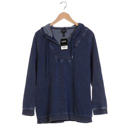 Ulla Popken Damen Kapuzenpullover, marineblau, Gr. 46