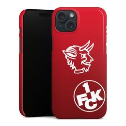 DeinDesign iPhone 15 Plus Handy Premium Case Smartphone Handyh&uuml;lle Schutzh&uuml;lle gl&auml;nzend Devil Official Licensed Product 1. Fc Kaiserslautern Premium Case