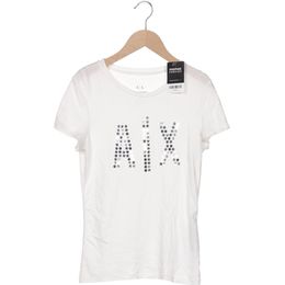 AX Armani Exchange Damen T-Shirt, weiß, Gr. 36