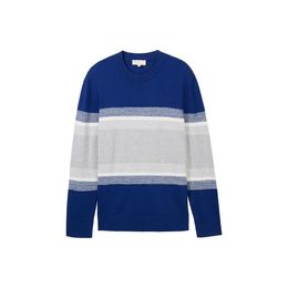 Tom Tailor Denim Pullover Herren Größe S dunkelblau / blaumeliert / grau / stone / weiß