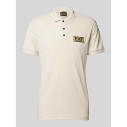 EA7 Emporio Armani Slim Fit Poloshirt mit Label-Patch