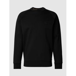 BOSS Sweatshirt mit Label-Badge Modell 'Stadler 82'