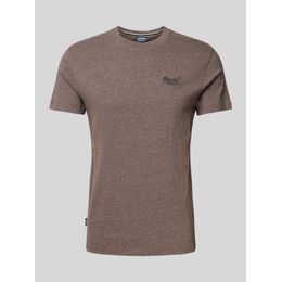 Superdry T-Shirt mit Label-Stitching