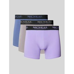 McNeal Trunks mit Label-Bund im 3er-Pack