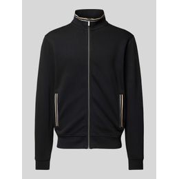 Bugatti Sweatjacke mit Stehkragen