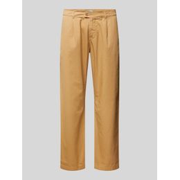 thinking mu Regular Fit Bundfaltenhose mit Gürtelschlaufen