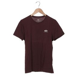 Alpha Industries Herren T-Shirt, bordeaux, Gr. 48