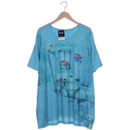 Ulla Popken Damen T-Shirt, blau, Gr. 48