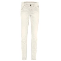 Heine Witt Damen R&ouml;hrenjeans mit Stickerei, ecru, Gr&ouml;&szlig;e 38
