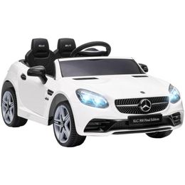 AIYAPLAY 12 V Kinder Elektroauto, Kinderfahrzeug mit 2,4G Ferbedienung, Elektrofahrzeug mit LED-Scheinwerfern, Sicherheitsgurt, Hupe, Musik, Mercedes