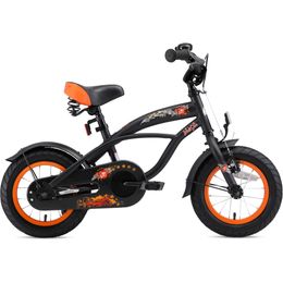 Kinderfahrrad Bikestar "Cruiser" Fahrräder Gr. 20,8cm, 12 Zoll (30,48cm), schwarz Kinder