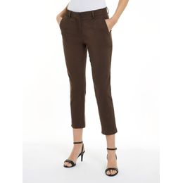 Stretch-Hose Tommy Hilfiger Gr. 38, N-Gr, braun (legacy brown) Damen Hosen mit Logostickerei