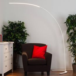 LINDBY Minimalistische LED-Stehleuchte Danua in Weiß