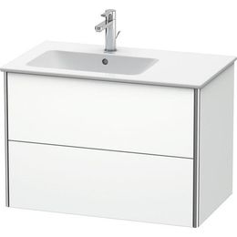 Duravit XSquare Waschtischunterbau wandhängend 81,0 x 47,8 cm, 2 Schubkästen, für Waschtisch ME by Starck 234583, Becken links