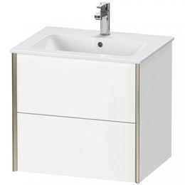 Duravit XViu 4125 Waschtischunterbau wandhängend, 2 Schubkästen, für Waschtisch Me by Starck 233663, 610x480 mm