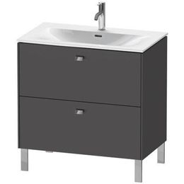 Duravit Brioso Waschtischunterbau stehend 82,0 x 47,9 cm, 2 Auszüge, oberer Auszug inkl. Siphonausschnitt und Schürze, für Waschtisch Viu 234483