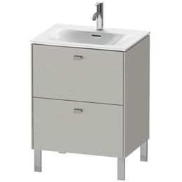 Duravit Brioso Waschtischunterbau stehend 62,0 x 47,9 cm, 2 Auszüge, inkl. Siphonausschnitt und Schürze, für Waschtisch Viu 234463