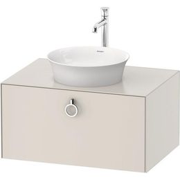 Duravit White Tulip, Waschtischunterbau wandhängend, Breite 800 x Tiefe 550mm, mit 1x Auszug, mit Griff, WT49800