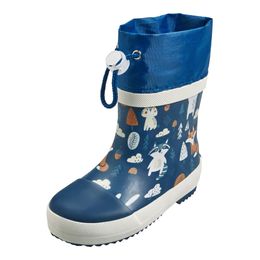 Playshoes Gummistiefel 'Wald' M&auml;dchen Gr&ouml;&szlig;e 21 marine / dunkelrot / offwhite