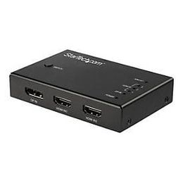 StarTech.com 4 Port HDMI Video Switch - 3x HDMI & 1x DisplayPort - 4K 60Hz - Video/Audio-Schalter - 3 x HDMI + 1 x DisplayPort - Desktop