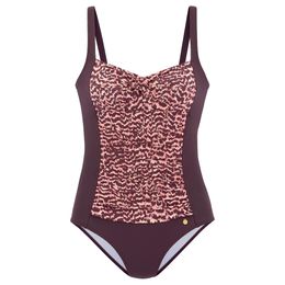 Lascana Badeanzug Damen Größe M pink / bordeaux
