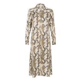 PART TWO Kleid 'Lamiya' Damen Größe 42 beige / braun / schwarz Winterkleid