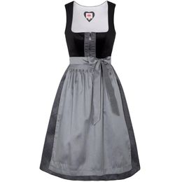 Spieth & Wensky SPIETH & WENSKY Dirndl 'Buchsbaum' Damen Größe 32 grau / schwarz