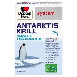 Doppelherz system Antarktis Krill Omega-3 + Calcium + D + B1 60 St