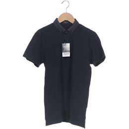 Zara Herren Poloshirt, marineblau, Gr. 46