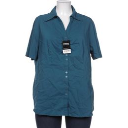 Ulla Popken Damen Bluse, blau, Gr. 48