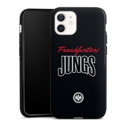 DeinDesign iPhone 12 mini Handy Silikon H&uuml;lle Case schwarz Handyh&uuml;lle Eintracht Frankfurt Sge Official Licensed Product