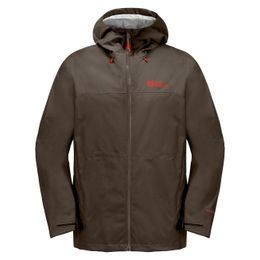 Funktionsjacke Jack Wolfskin "HIGHEST PEAK 3L JKT M" Gr. S (48), braun (cold, coffee) Herren Jacken